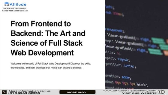 Becoming a Full Stack Developer Bridging Front-End and Back-End ...