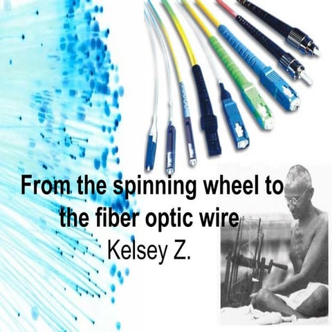 From The Spinning Wheel To The Fiber Optic Wire | PPT