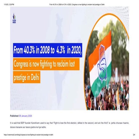 From 40.3 in 2020, Congress is now fighting to reclaim lost prestige in ...