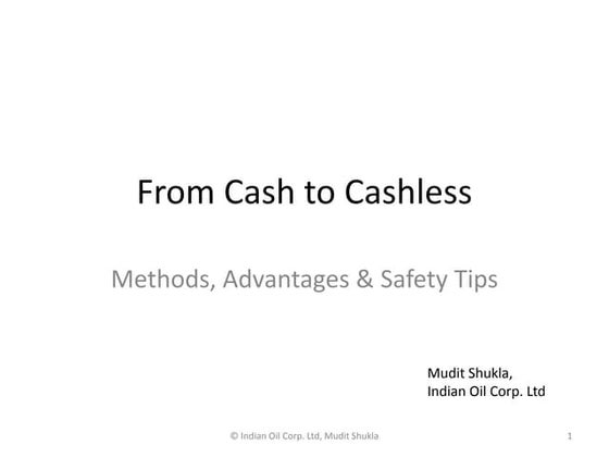 Going Cashless - Infographic | PDF