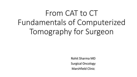 Hounsfield Unit | PPT