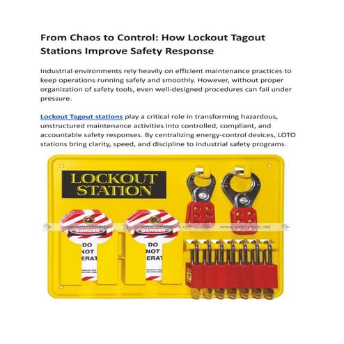 From Chaos to Control_ How Lockout Tagout Stations Improve Safety ...