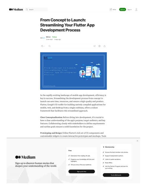 From Concept to Launch Streamlining Your Flutter App Development ... From Concept to Launch Streamlining Your Flutter App Development ...