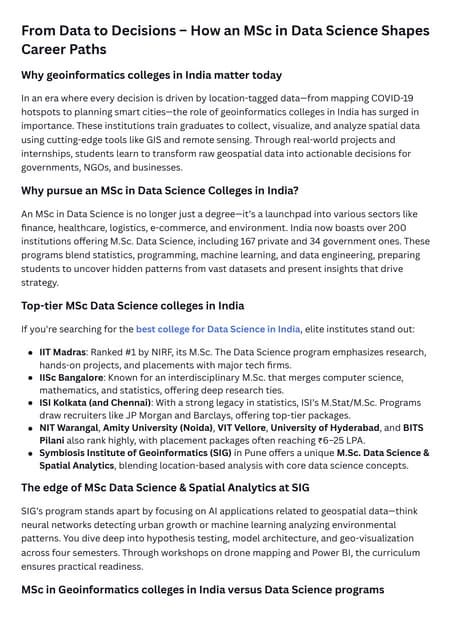 Step-by-Step Guide to Learning GIS in India | PDF