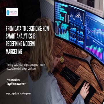 From Data to Decisions How Smart Analytics Is Redefining Modern ...