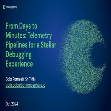 From Days To Minutes Telemetry Pipelines For A Stellar Debugging Experience Ppt
