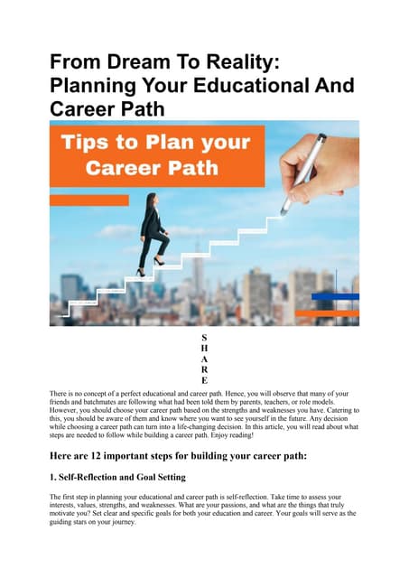 How to choose right career path | PPTX | Career Advice | Careers