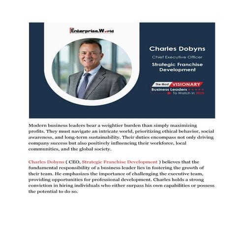 From Employee Development to Community Outreach_ Charles Dobyns ...