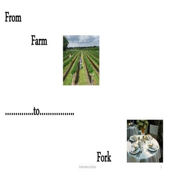 From farm to fork | PPTX