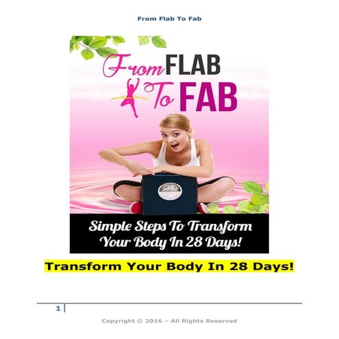 From flab to fab (1) | PDF
