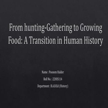 From hunting-Gathering to Growing Food.pptx