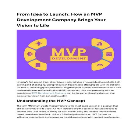 From Idea to Launch How an MVP Development Company Brings Your Vision to Life.pdf