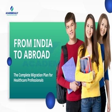 From India to Abroad The Complete Migration Plan for Healthcare ...