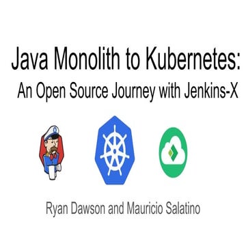 From Java Monolith To Kubernetes Microservices An Open Source Journey With Jenkins X Ppt