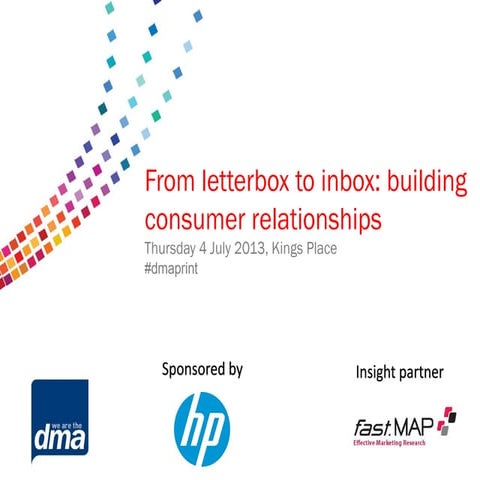 From letterbox to inbox: building consumer relationships | PPT