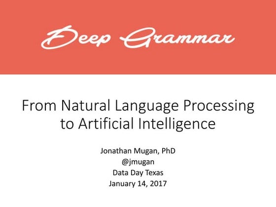 Natural language processing | PPTX