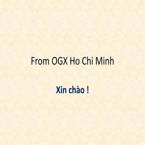 From ogx ho chi minh | PPTX