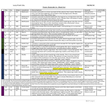 From outside in shooting script | DOCX