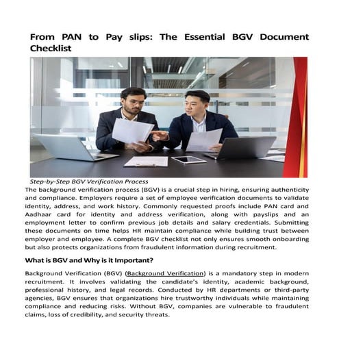 From PAN to Pay slips The Essential BGV Document Checklist.pdf