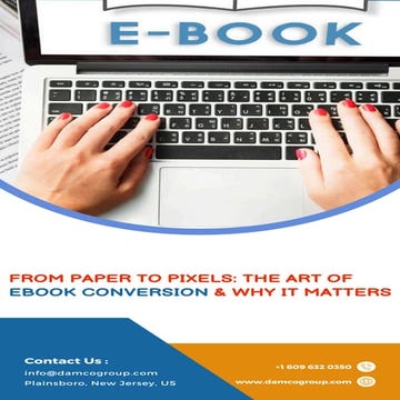 From Paper to Pixels The Art of eBook Conversion & Why it Matters | PDF