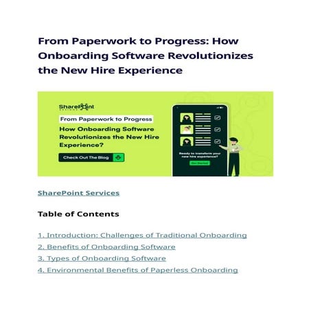 From Paperwork to Progress: How Onboarding Software Revolutionizes the ...