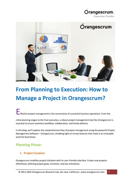 From Planning To Execution A Complete Flow Of Project Management