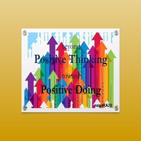 Beyond Positive Thinking Toward Positive Doing | PPTX