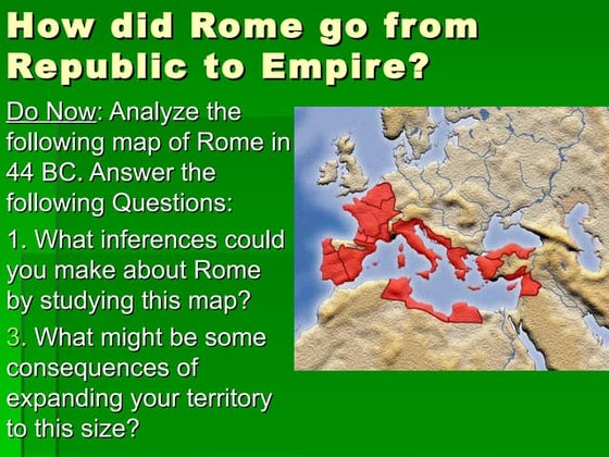 Roman empire lesson 3 republic to empire | PPT