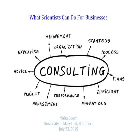 From Science to Consulting | PPT