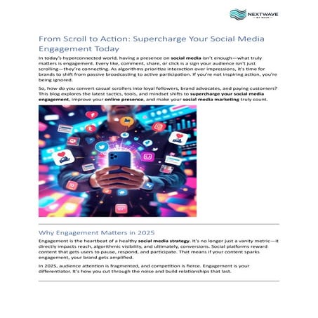 From Scroll to Action: Supercharge Your Social Media Engagement Today | PDF