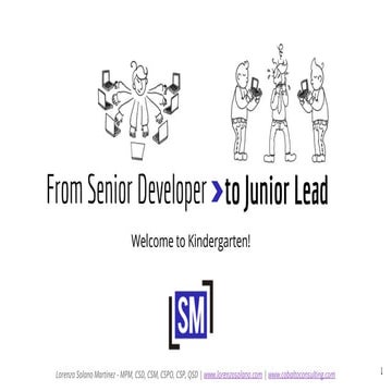 From Senior Developer to Junior Lead | PPT