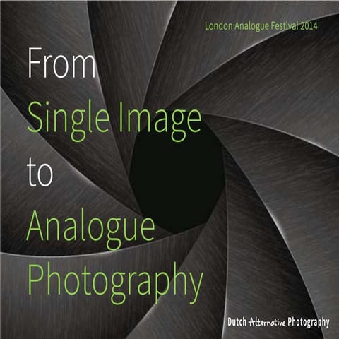 From single image to analogue photography | PDF
