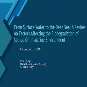 From Surface Water to the Deep Seas.pptx