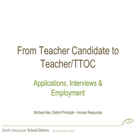 From teacher candidate to teacher ttoc | PDF