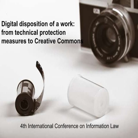 From technical protection measures to creative commons | PPT