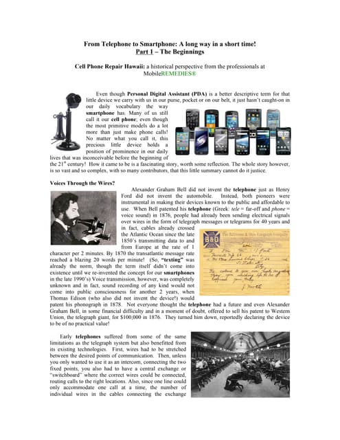 The inventions of telegraph and telephone | PPTX