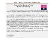 From the desk of the editor in-chief