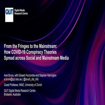 From the Fringes to the Mainstream: How COVID-19 Conspiracy Theories ...