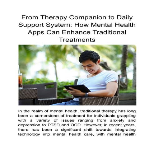 From Therapy Companion to Daily Support System_ How Mental Health Apps ...