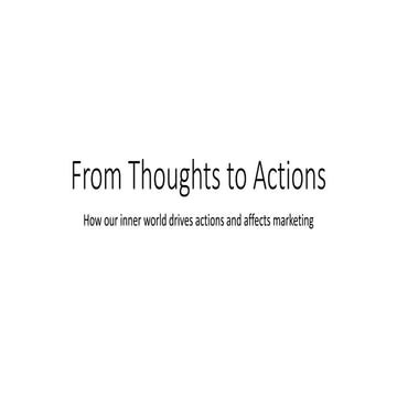From thoughts to actions | PPT