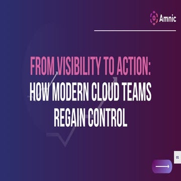 From Visibility to Action: How Modern Cloud Teams Regain Control | PDF