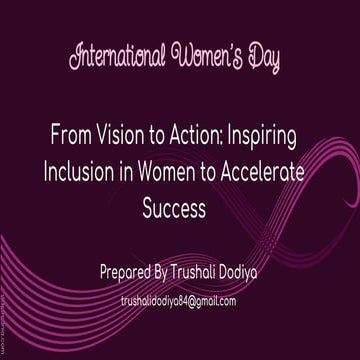 From Vision to Action- Inspiring Inclusion in Women to Accelerate ...