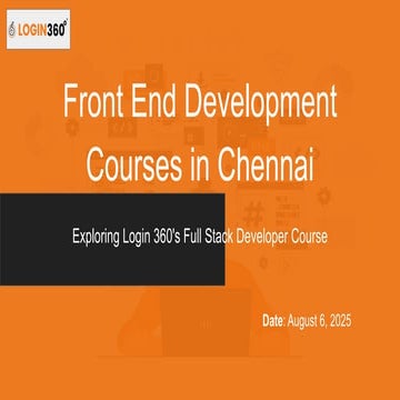 Front-End Development Course in Chennai: Master Web Design ...