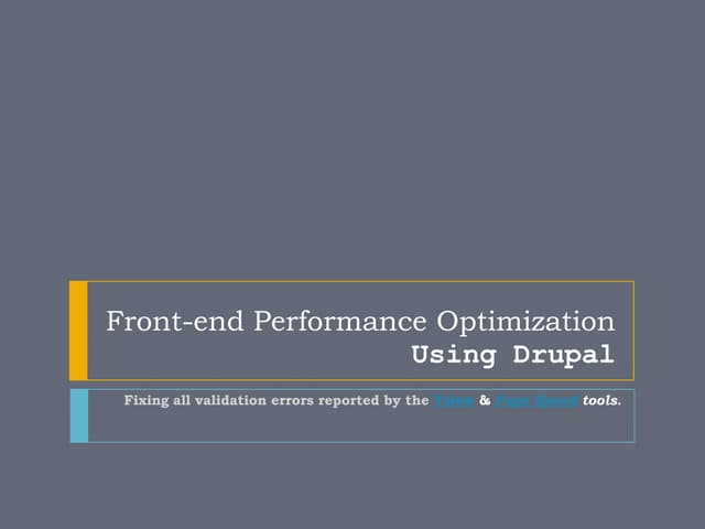 Front End Performance Optimization Ppt 3691