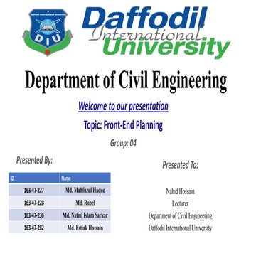 Front end planning | PPTX