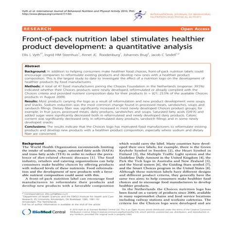 Creating a New Language for Nutrition: McDonald’s Universal Icons for ...