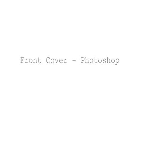 Front cover - photoshop | PPTX