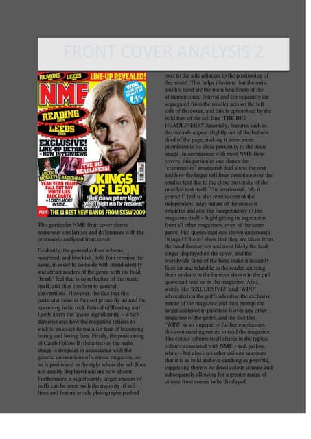 Cover Page Analysis - Hammer Magazine | PPT