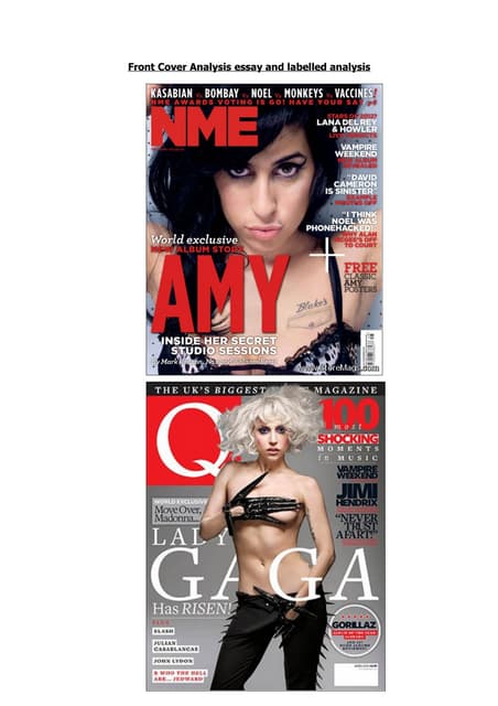 Magazine Analysis (Front Cover) | PPTX