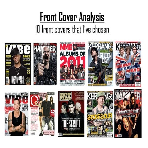 Front cover analysis | PPTX